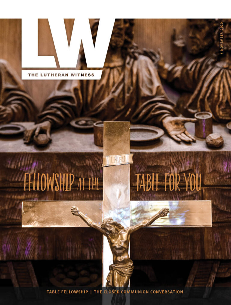 Lutheran Witness: November 2020 – The Lutheran Witness